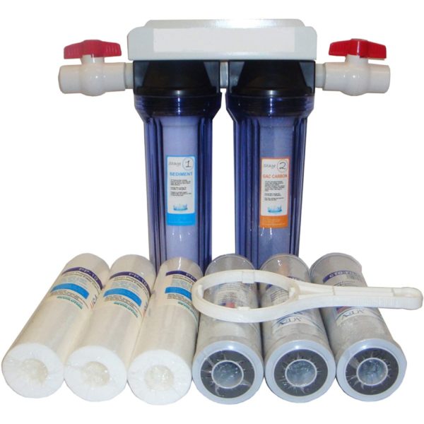 Dual Stage Whole House Water Purification System with Sediment and CTO ...