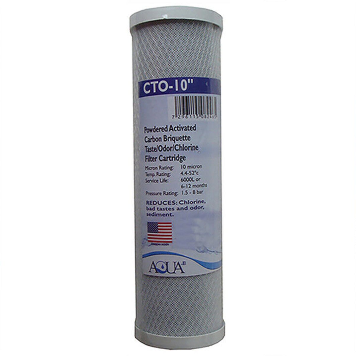 CTO Carbon Block, filter cartridge, 10″x2.5″ – My Water Club™